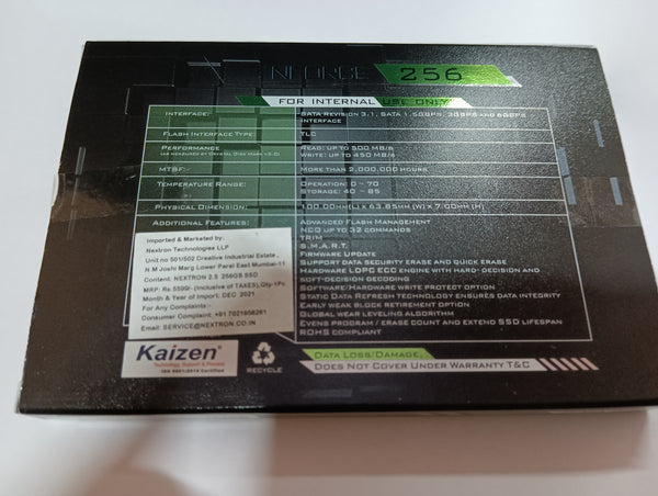 Nextron NFORCE 256 GB Laptop & Desktop Internal Solid State Drive (NFO ...